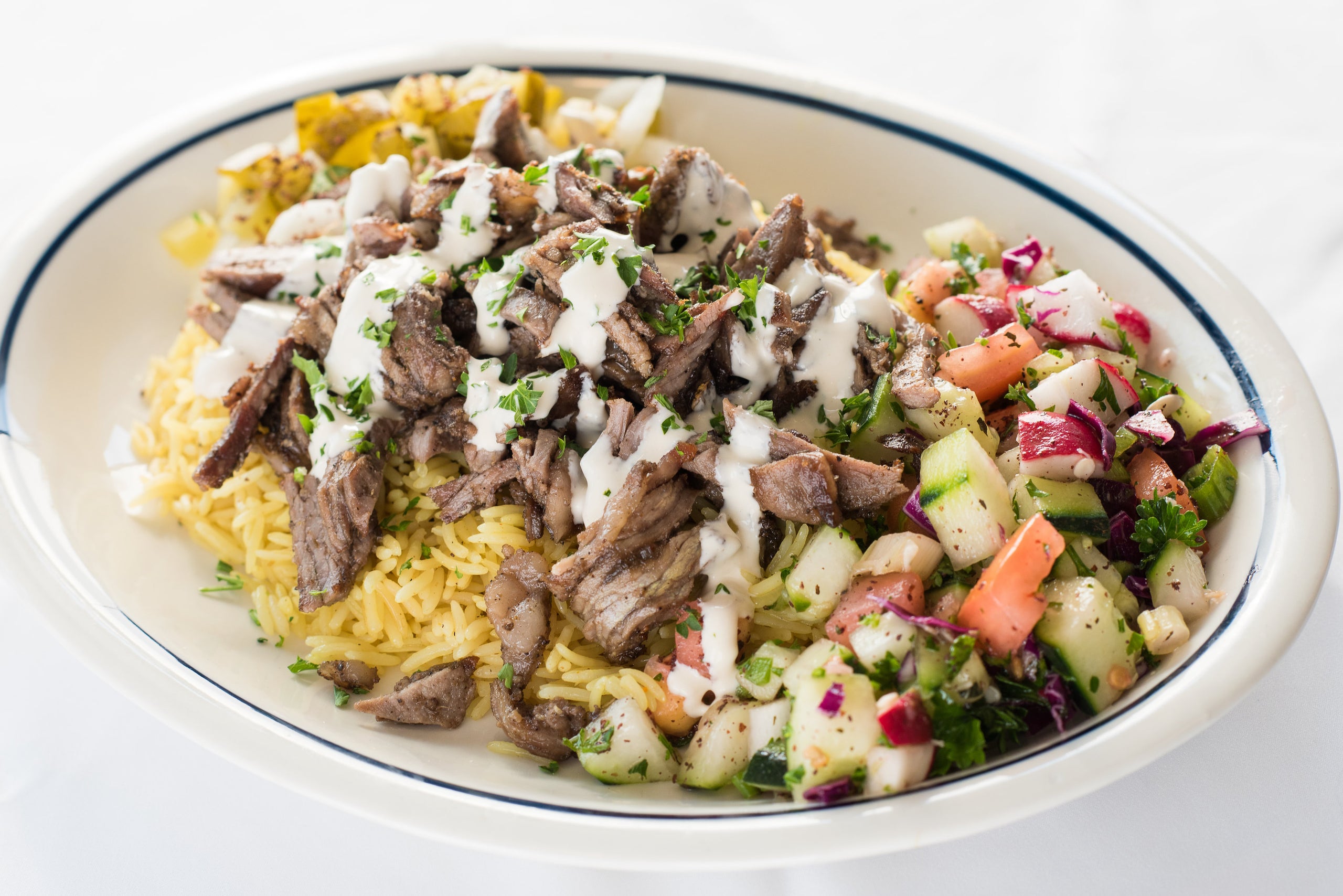 Beef Shawarma Bowl | Happy Falafel